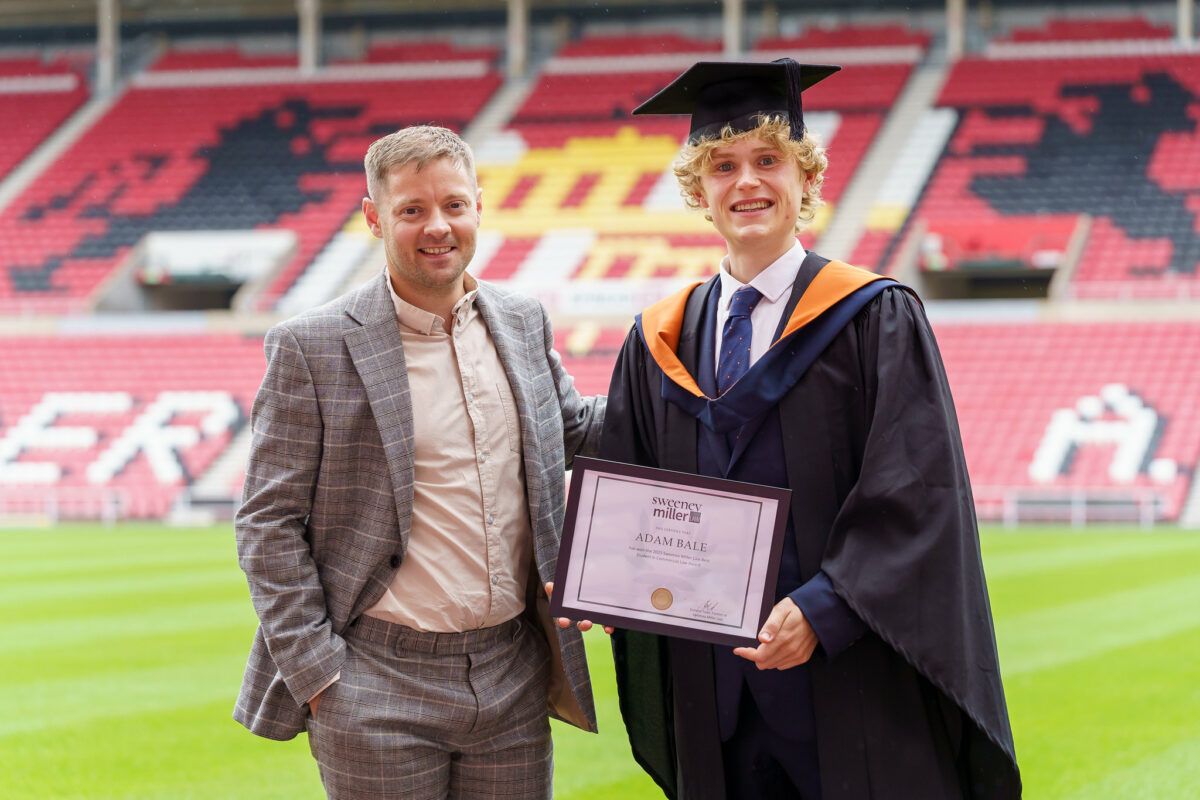 Footballer turned law graduate awarded University of Sunderland Sweeney ...